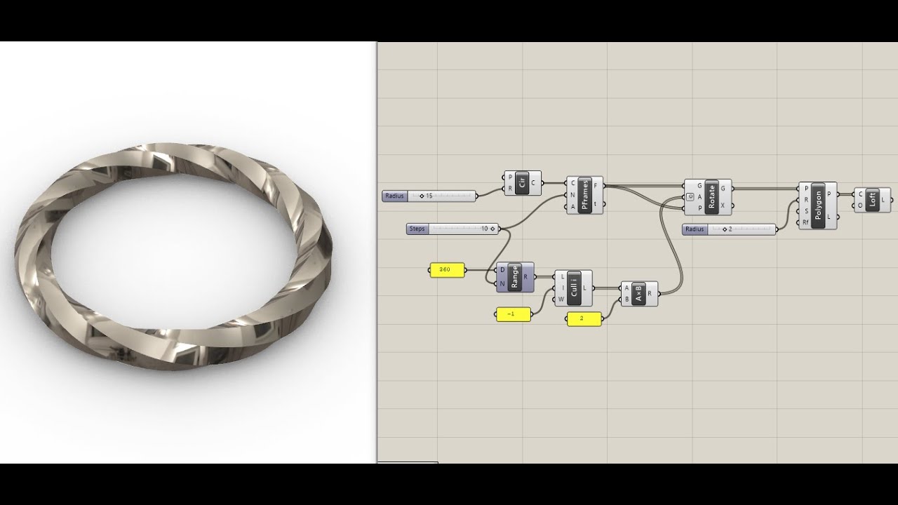 【スキルアップ集中講座】Grasshopperコンポーネント基礎⑬：Perp Frames - YouTube
