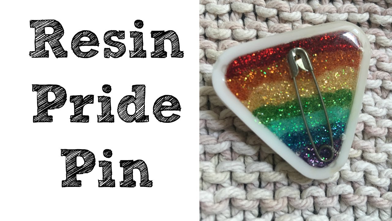 Jewelry Craft: Resin Pride Pin - YouTube