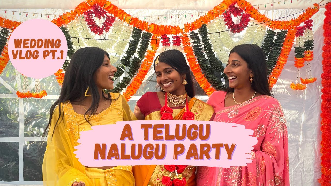 TELUGU WEDDING PT.1 | NALUGU PARTY | #THATSVOSSUP2022 - YouTube