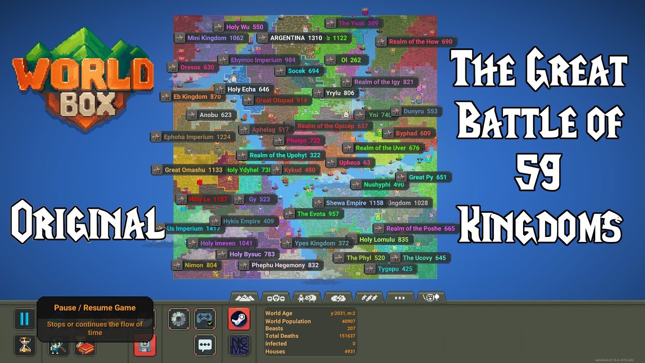 [Worldbox] The Battle of 59 Kingdoms - Worldbox World Domination - YouTube