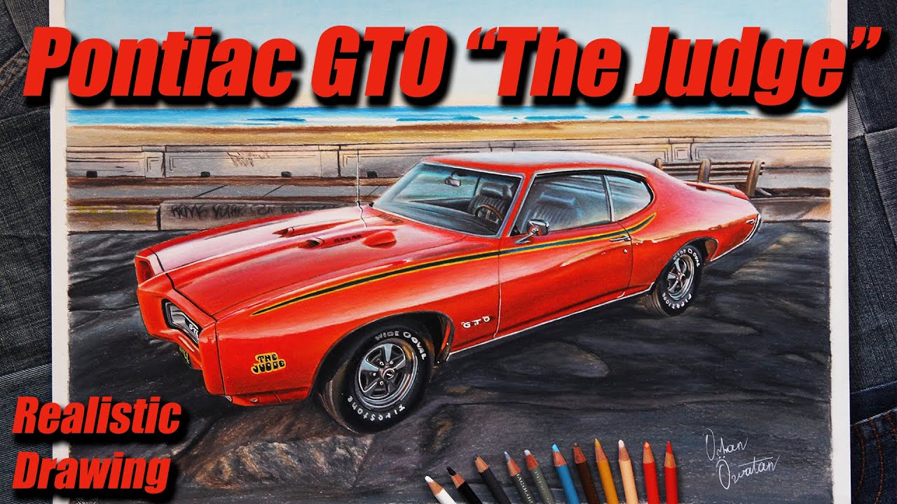 Pontiac GTO "The Judge" Car Drawing - YouTube
