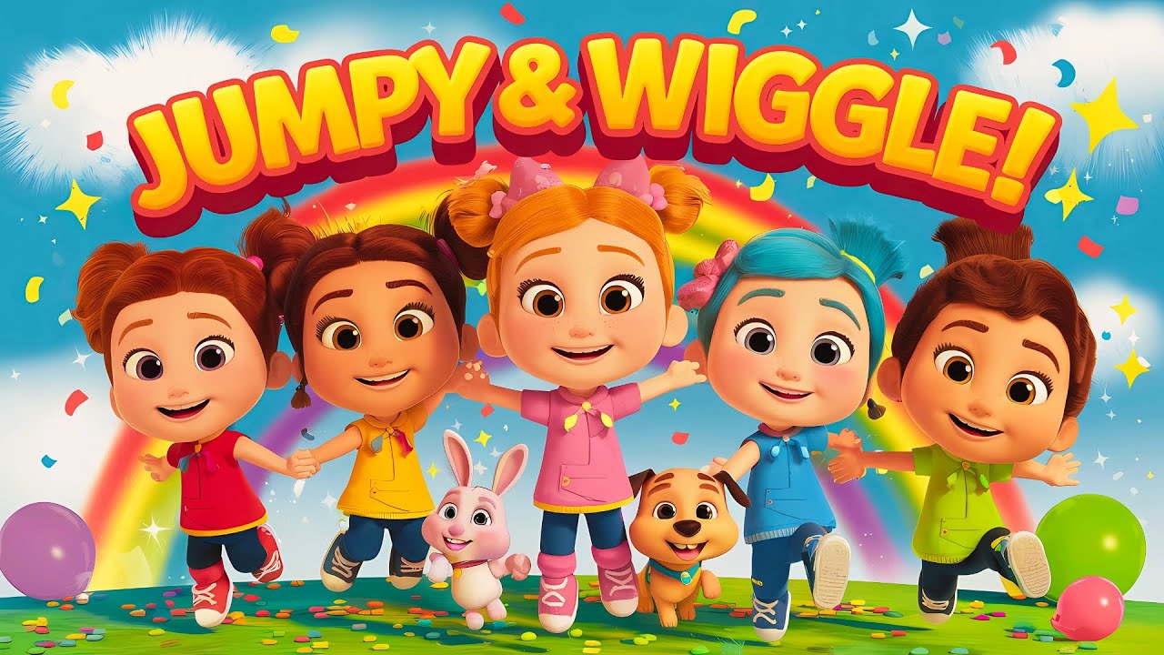 🎵 Jump Wiggle & Sing | Fun Kids Animation for Toddlers | Dance & Play ...