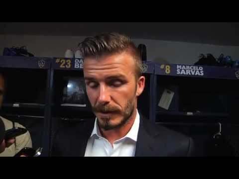 LA's David Beckham, Todd Dunivant, Bruce Arena: Galaxy \
