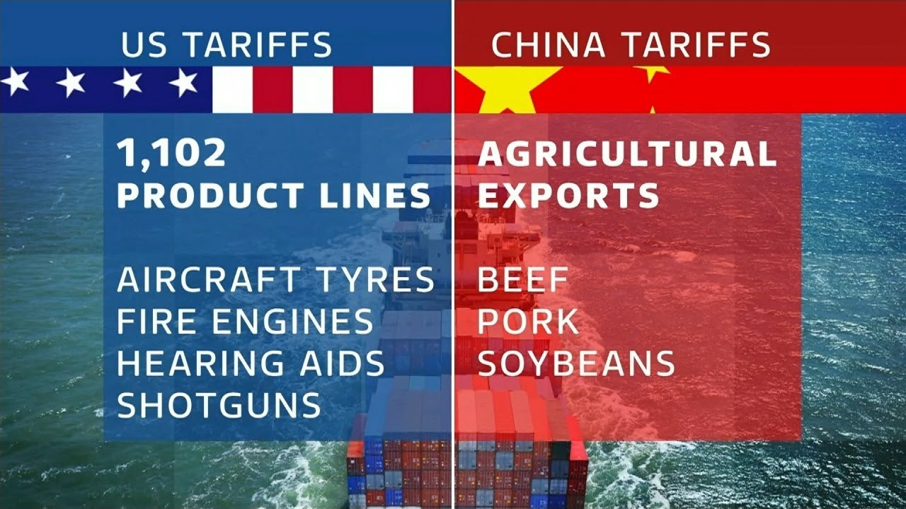 Battle lines drawn in fierce US v China trade war | ITV News - YouTube