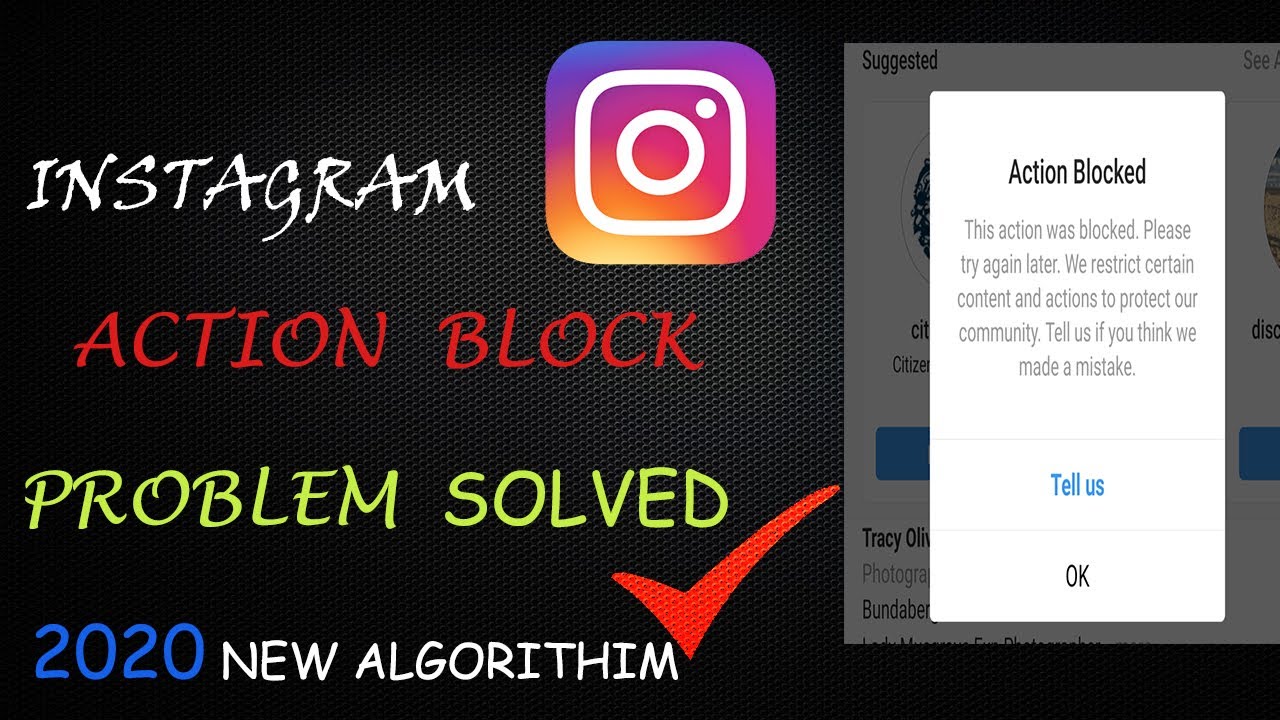 How To Remove Action Block On Instagram l Fix Instagram Action Blocked ...