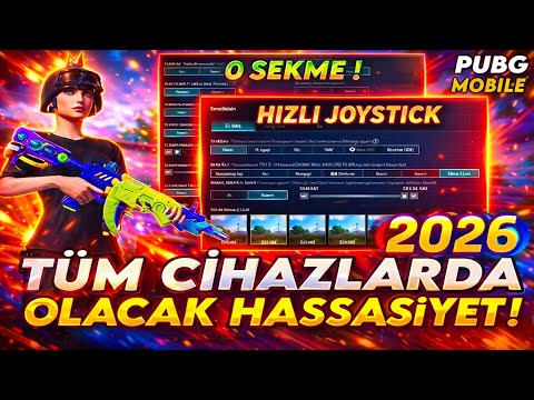 PUBG Mobile 2026 Hassasiyet & Hızlı Joystick Ayarı | Tüm Cihazlar 🔥