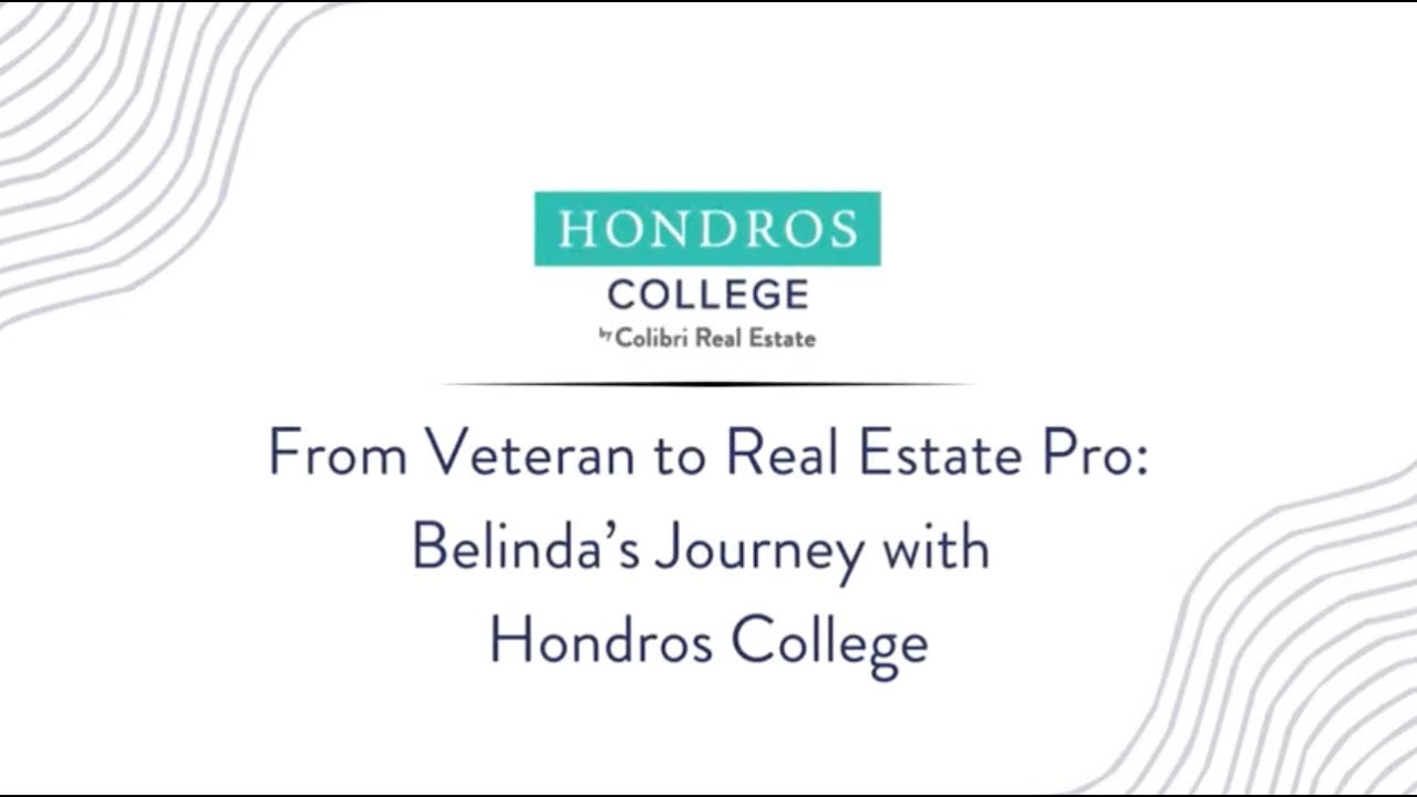From Veteran to Real Estate Pro: Belinda's Journey with Hondros College ...