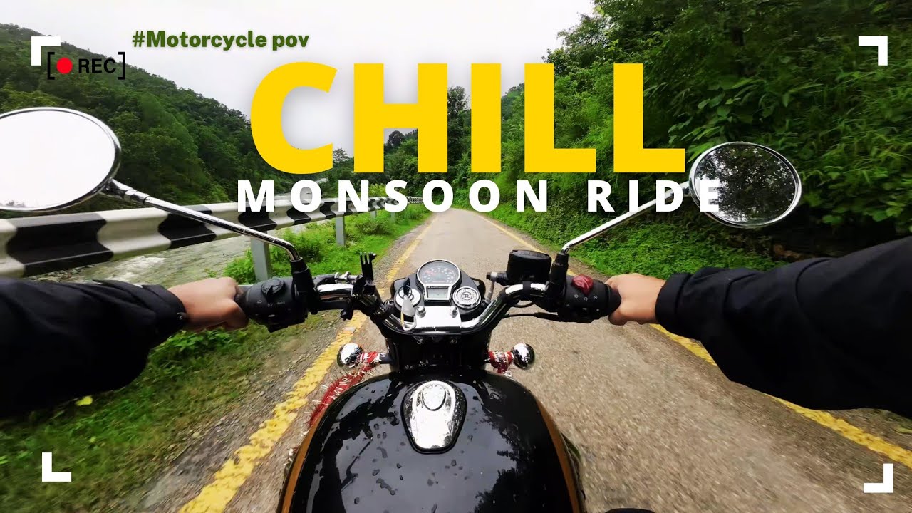 Chill Monsoon Ride | Royal Enfield Classic 350 | Motorcycle Pov | - YouTube