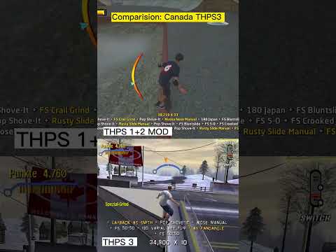Direct Comparison 'Canada' THPS 3 (original vs 2023) - YouTube