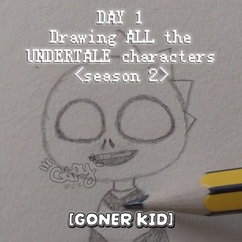 DAY 1 drawing ALL the UNDERTALE characters S2 [GONER KID] #undertale # ...