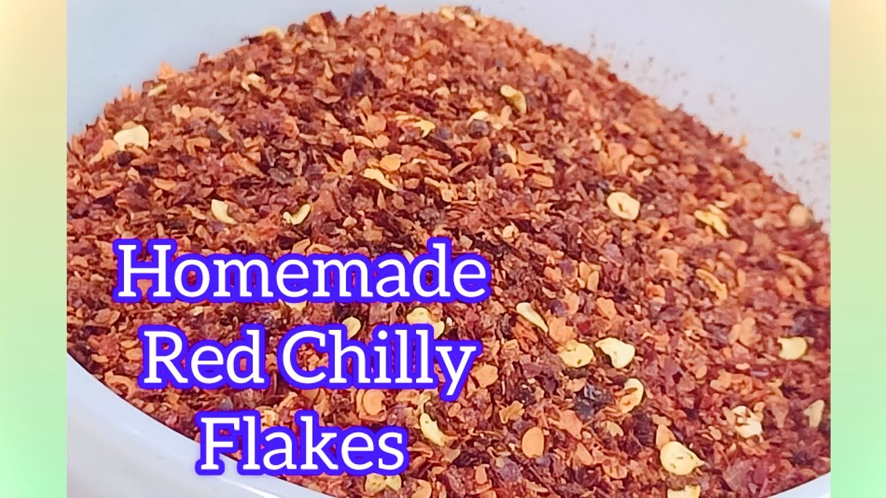How to make Red chilli Flakes at Home | Chilli Flakes Recipe | Homemade Red Chilli flakes - YouTube