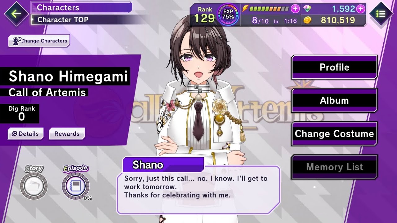 D4DJ Groovy Mix EN - Shano Himegami Birthday Voiced Quotes - YouTube