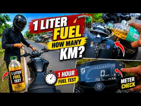 1 Liter Fuel = How Many KM? 😱 Real Mileage Test | MT15 Bike Mileage Challenge