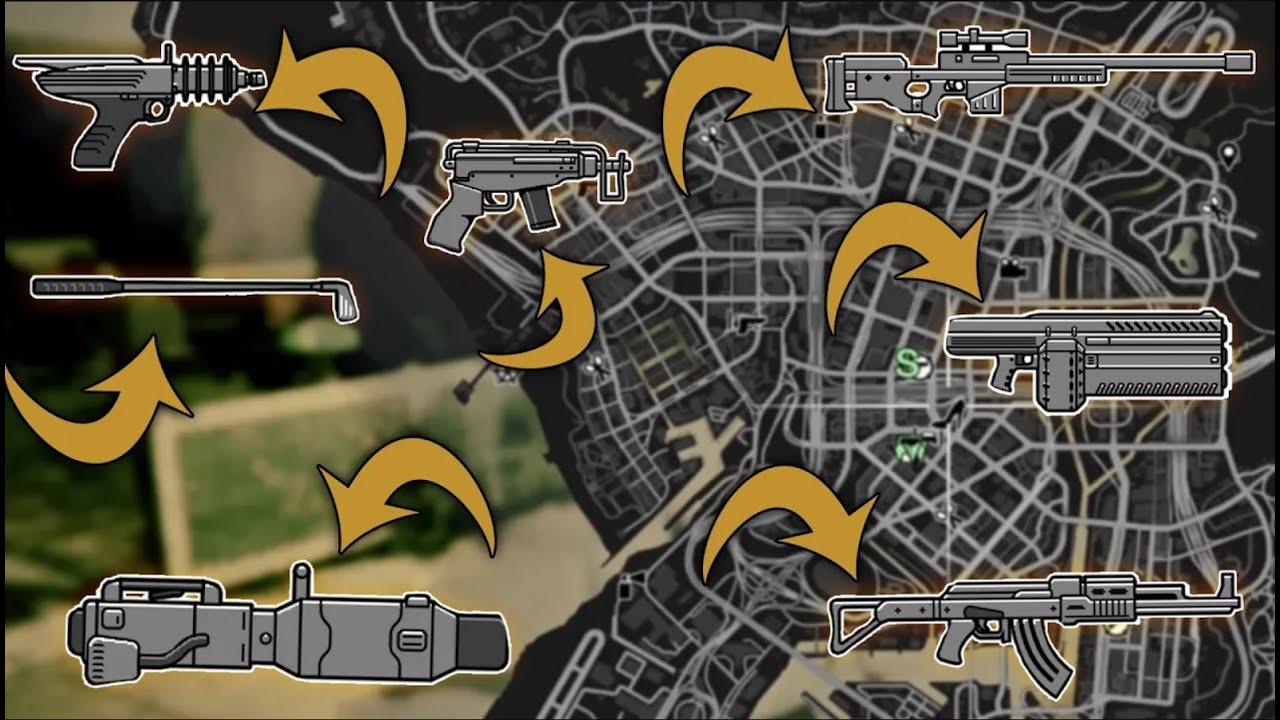 GTA 5 - All Secret and Rare Weapon Locations (Alien Gun, Up-n-Atomizer ...