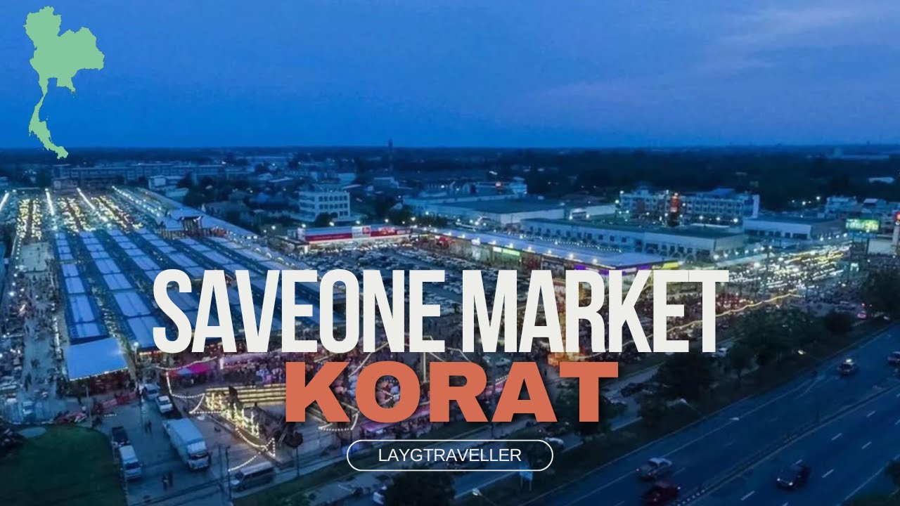 SaveOne Night Market in Korat, Thailand - YouTube