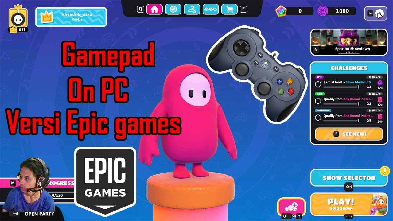 Cara Setting Stik Gamepad Game Fall Guys Versi Epic Games - YouTube
