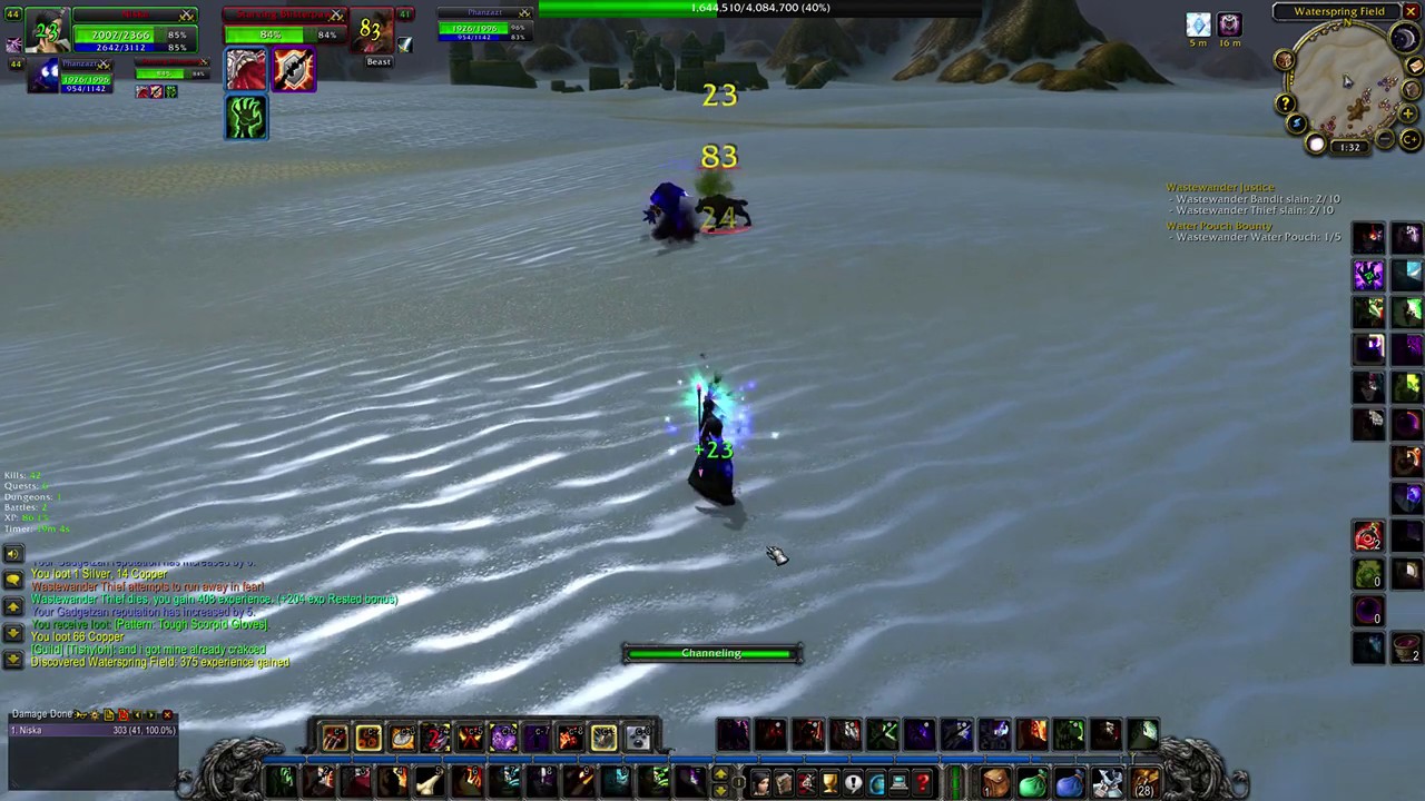 Warlock Leveling (44+) in World of Warcraft Classic - YouTube