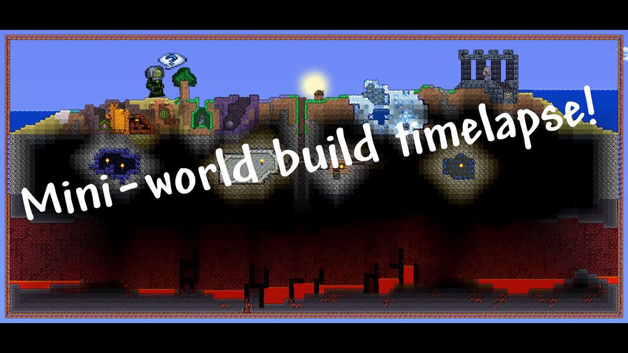 Mini-world build timelapse | Terraria 1.4.1 - YouTube