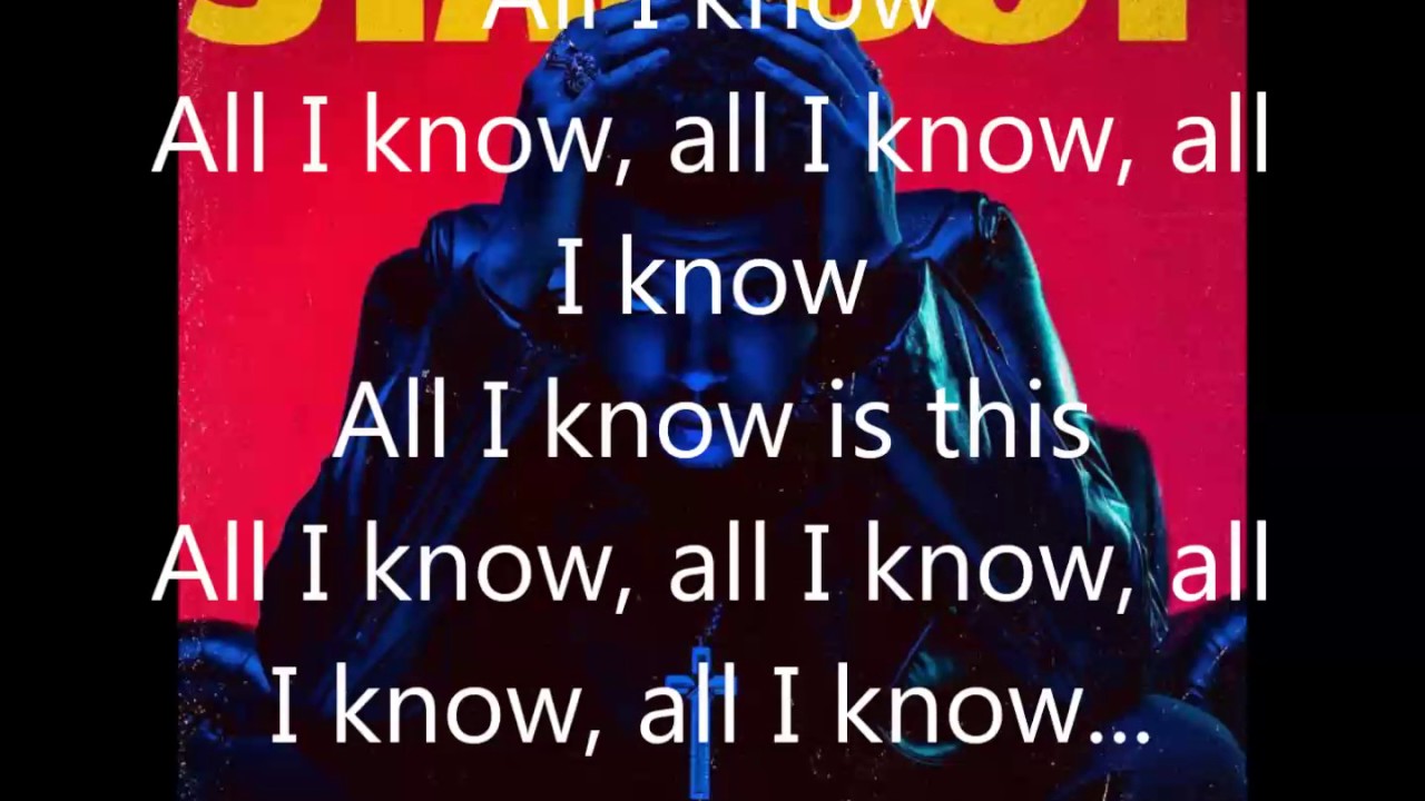 The Weeknd feat FUTURE All I Know lyrics - YouTube