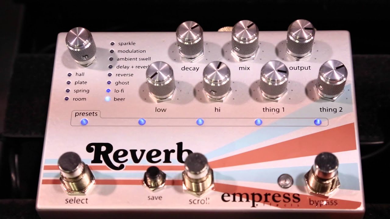 Empress Effects New Reverb at Winter NAMM 2016 - YouTube
