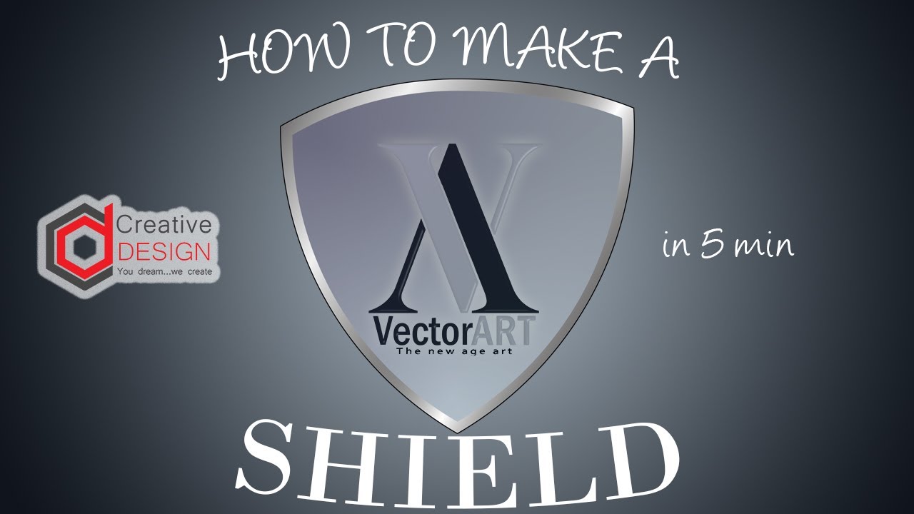 Illustrator Tutorial - How to make a SHIELD Step by Step, creative ...