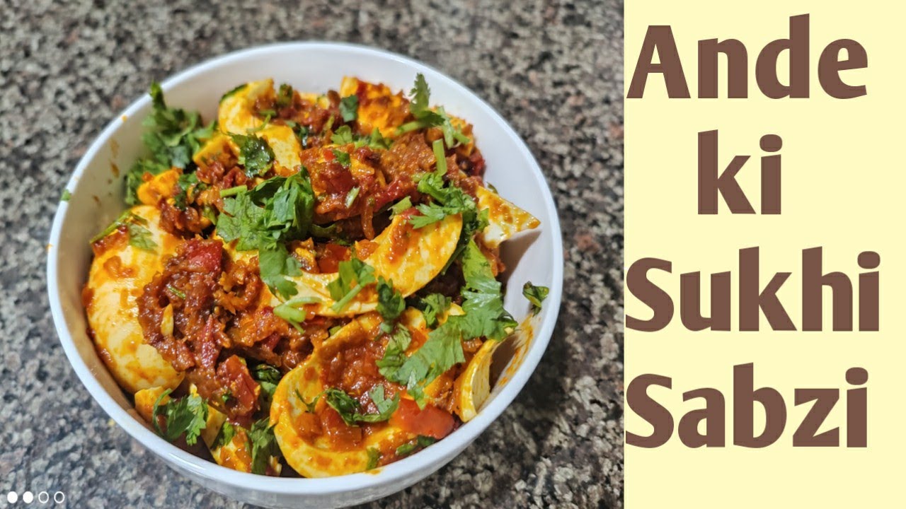 Ande ki sukhi sabzi / boiled egg sabzi recipe - YouTube