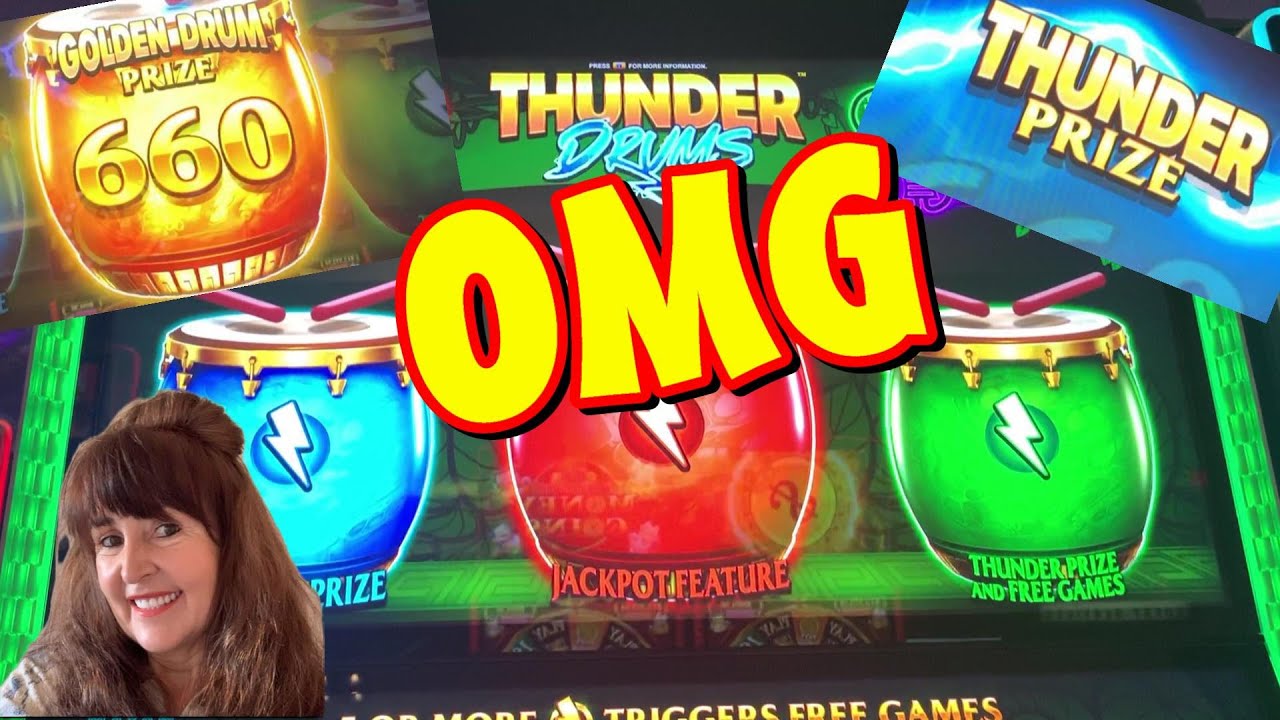Thunder Drum Slot Machine HUGE BONUS !!!!!🔥 Unbelievable !!!!!!! - YouTube