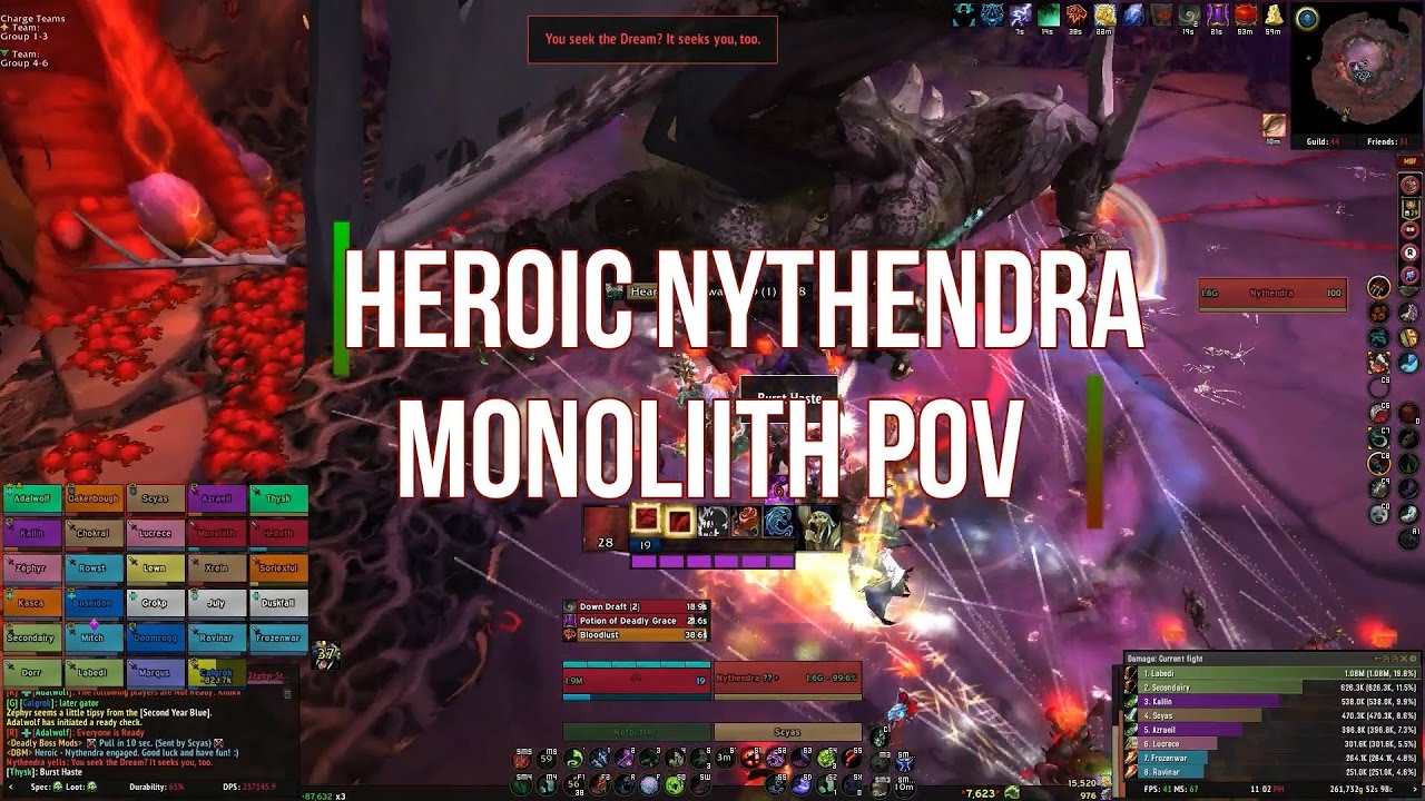 [Emerald Nightmare] Nythendra Heroic - Unholy Death Knight - YouTube