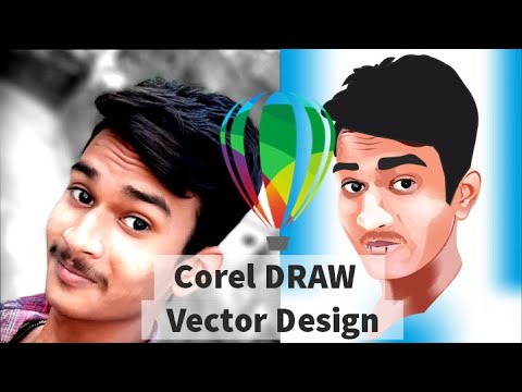 My First Face Vector Design in CorelDraw - YouTube