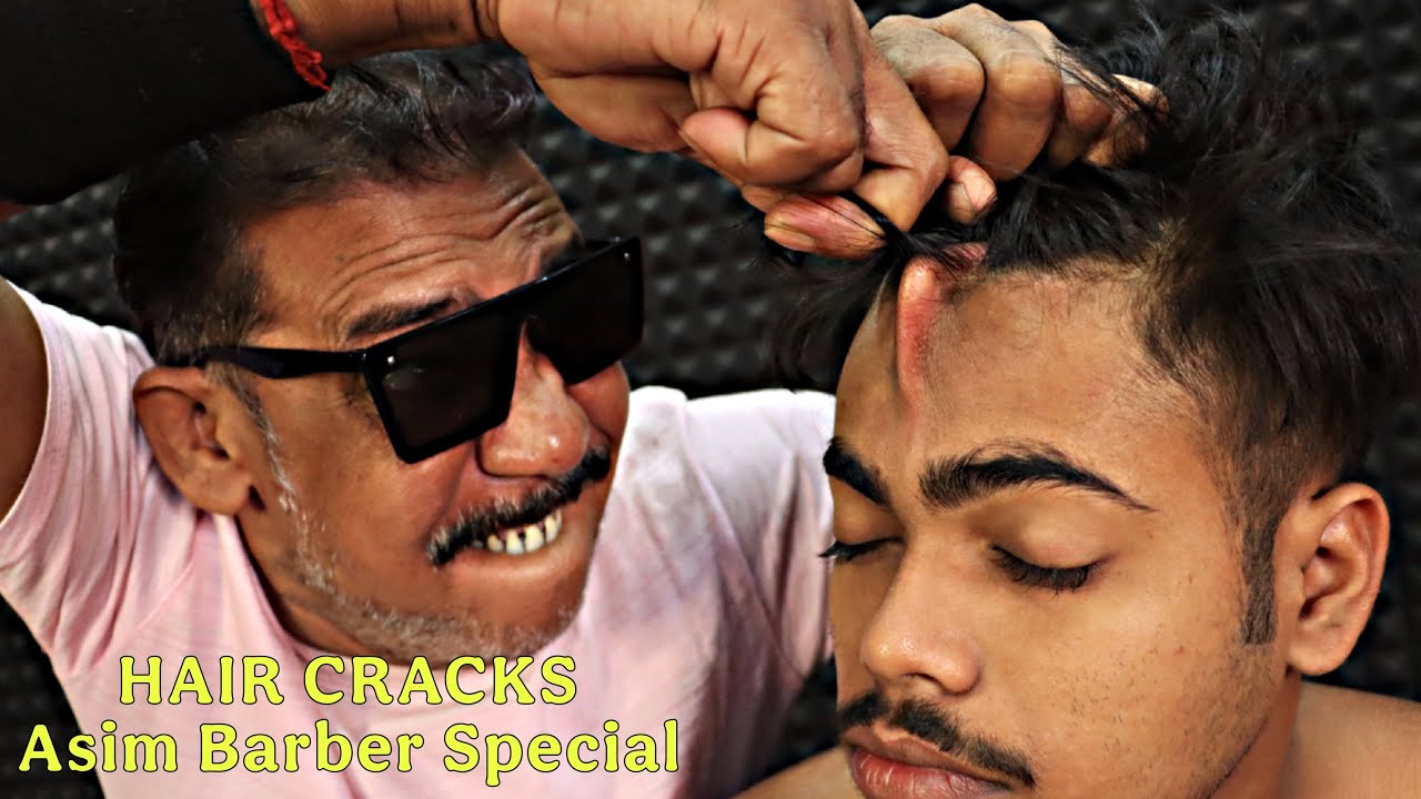 Unlimited Hair Cracking & Intense Head Massage by Asim Barber ...