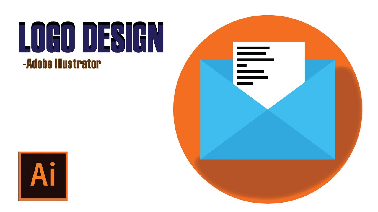 How to make Mail / letter logo - Logo Design Tutorial -Adobe ...
