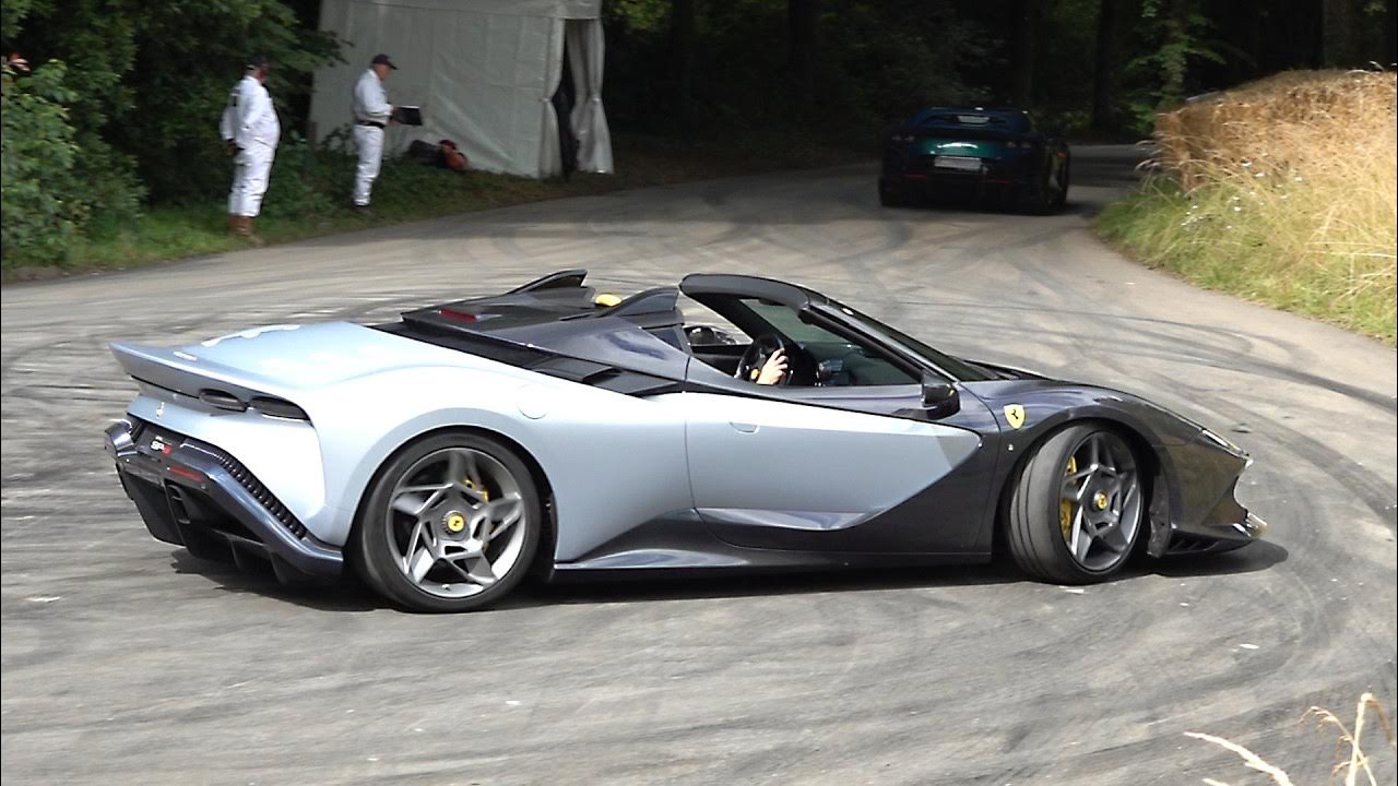$8.0 Million One-Off Ferrari SP-8 @ FOS Goodwood! Powerslide ...