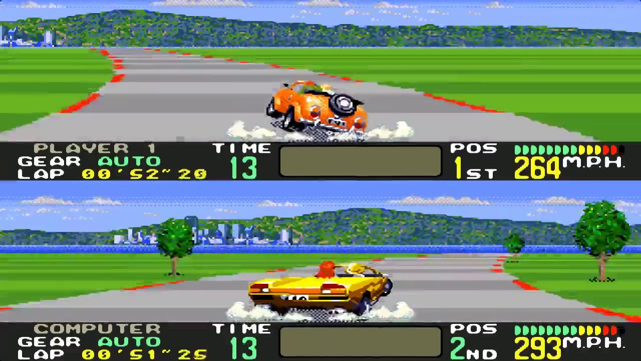 Sega Genesis - Out Runners - YouTube