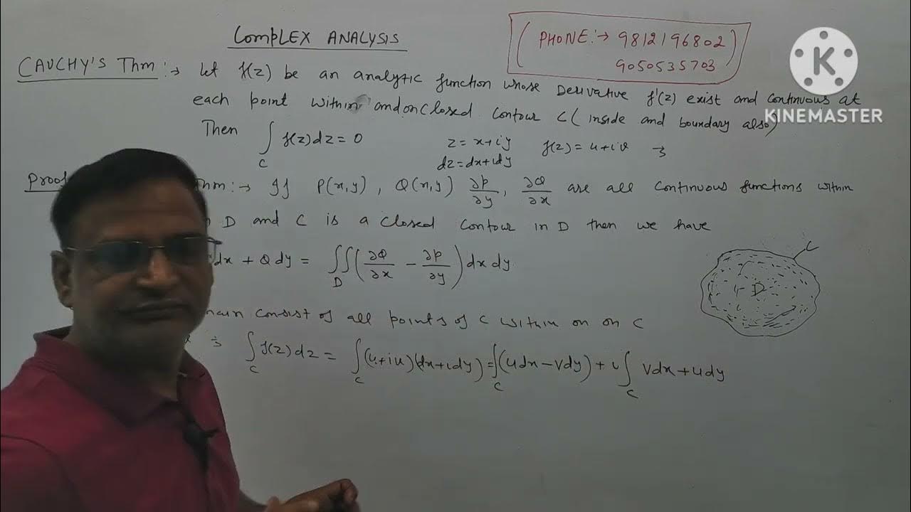 Cauchy Integral Theorem Complex analysis Msc Maths 1st semester elementary form - YouTube