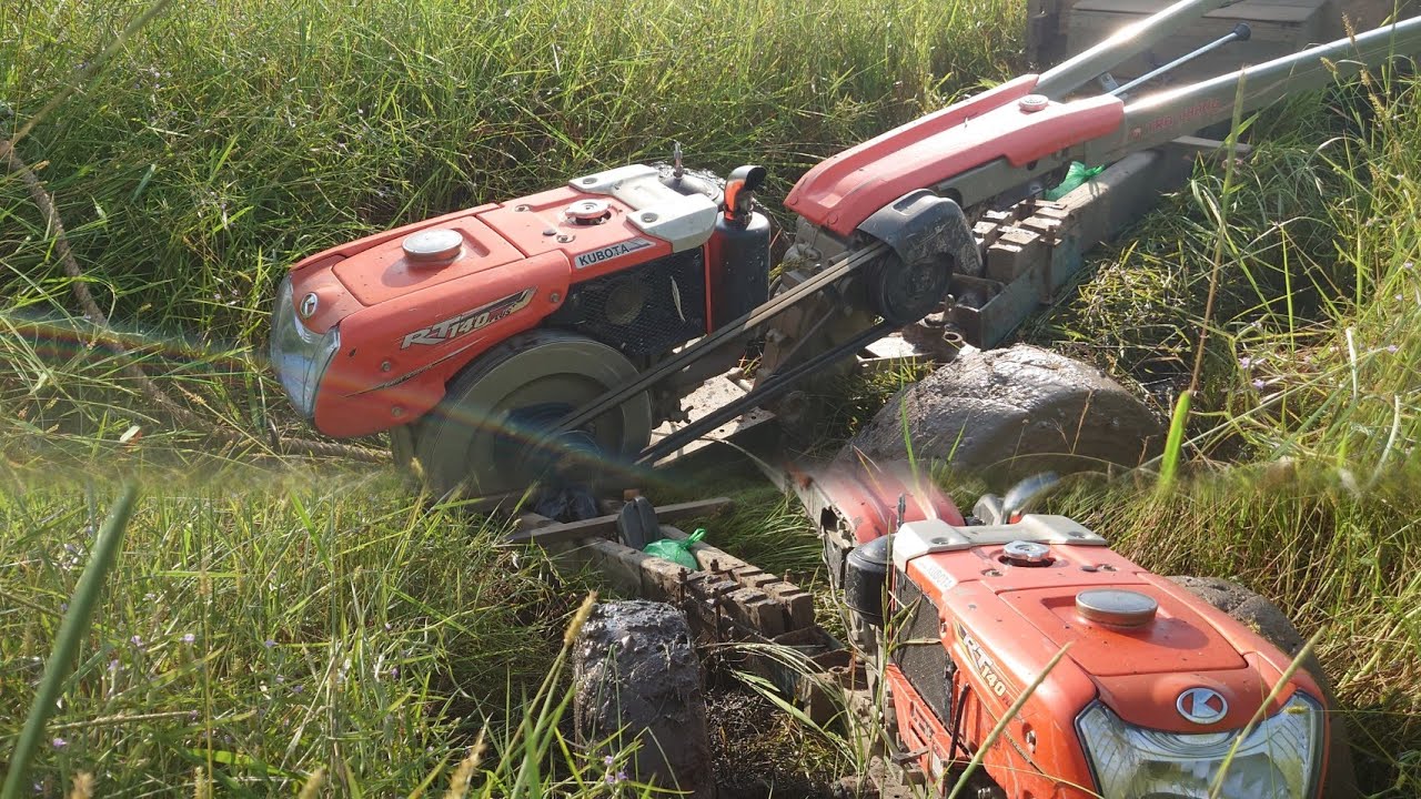 KUBOTA RT140 Go to the next plantation and the total video 0077 - YouTube