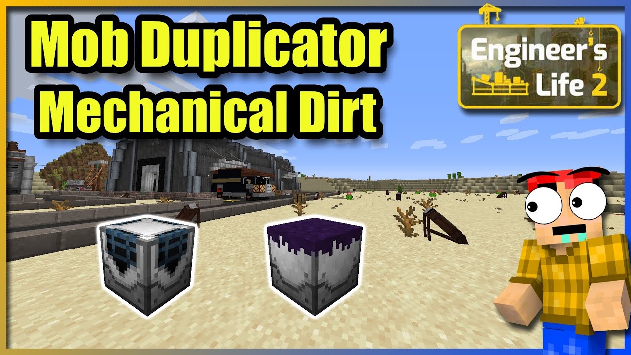 Mob Duplicator & Mechanical Dirt Minecraft Engineer's Life 2 ep 21 ...