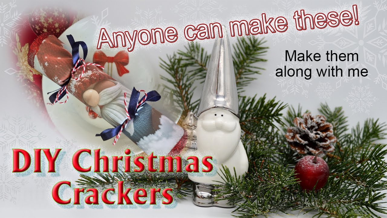 How to make simple handmade Christmas Crackers (with a bang) - YouTube