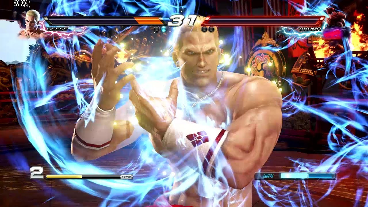 Tekken 7 - Geese Howard All Supers and Rage Arts - YouTube