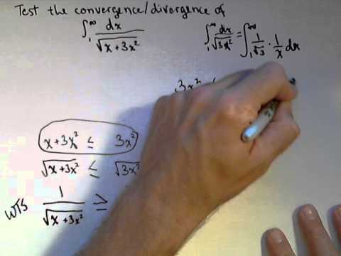 The Comparison Test for Improper Integrals Example - YouTube