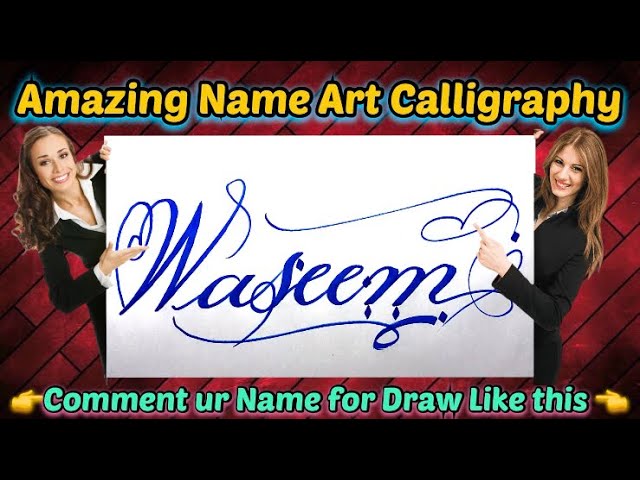 Waseem Name Logo Waseem Art Name | TikTok