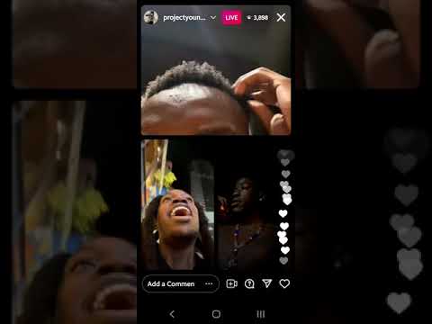 Julio Foolio flashing off percs with Hotboii and projectyunging on Instagram live