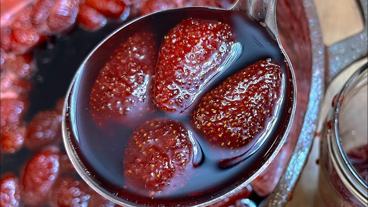 Reçel Luleshtrydhe 🍓Receta që mund ta ruani me vite dhe nuk ju Prishet ...