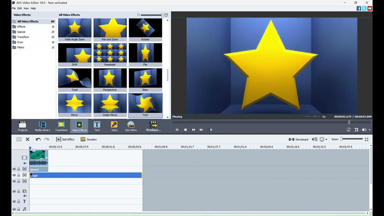 How to make effects in AVS4YOU - YouTube
