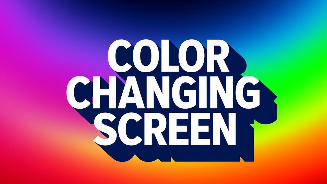 NEON Changing Color - Fast colour changing screen - Dance Funky SONG ...