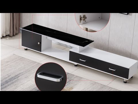 14 min - Step by step EASY tutorial mounting Extendable TV Stand Media ...