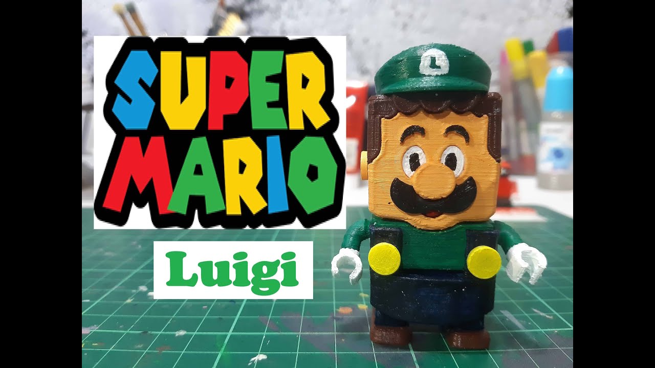 LEGO Super Mario Bross (Luigi) 3D Printer - YouTube