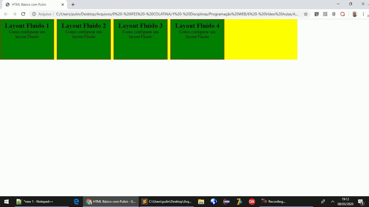 17 Layout Fluido Html Css Youtube