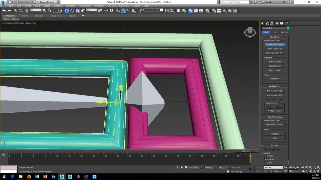 3ds Max 2016 Creating a Custom Animation Rig part 1 - YouTube
