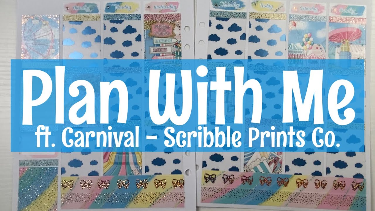 Plan With Me || June 3rd - 9th 2024 || Ft. Carnival - Scribble Prints Co. || Carlea Plans - YouTube