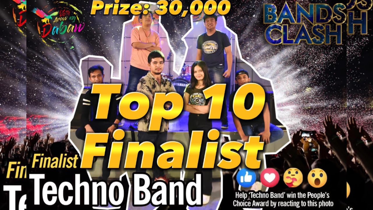 TECHNO BAND is this Year’s Bands Araw Ng Dabaw - Bands Clash 2023Top 10 ...